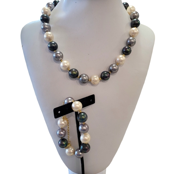 Stauer | Jewelry | Vintage Stauer Large Multi Color Pearl Necklace And ...